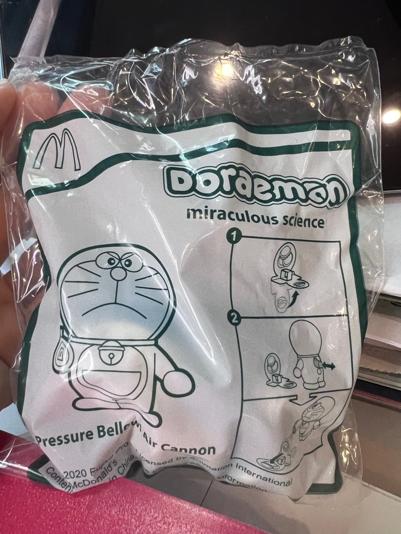 MacDonalds Doraemon - air Cannon, Hobbies & Toys, Toys & Games on Carousell