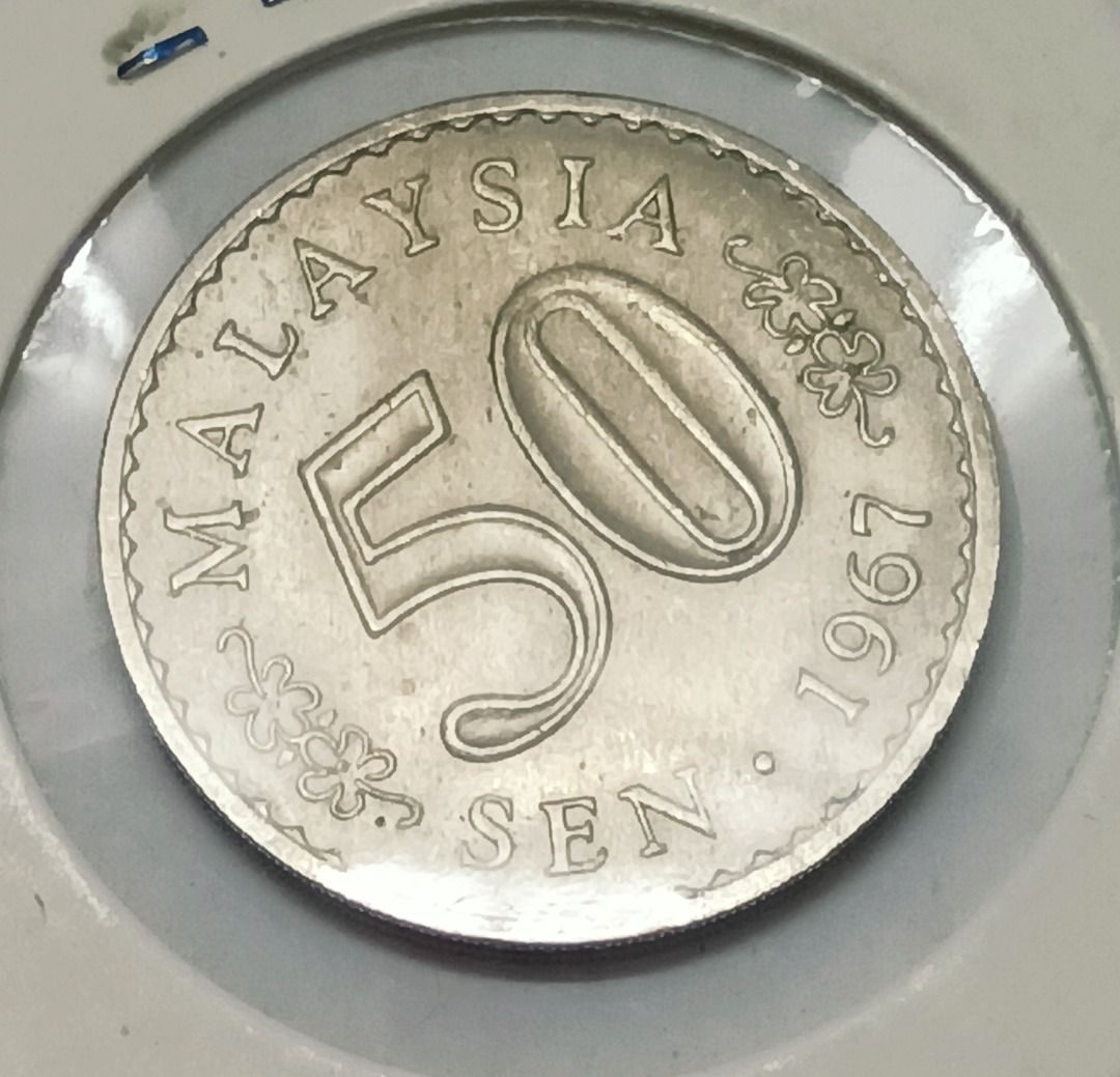 Malaysia 50 sen 1967 security edge/belah tengah - UNC/BU, Hobbies & Toys, Collectibles ...