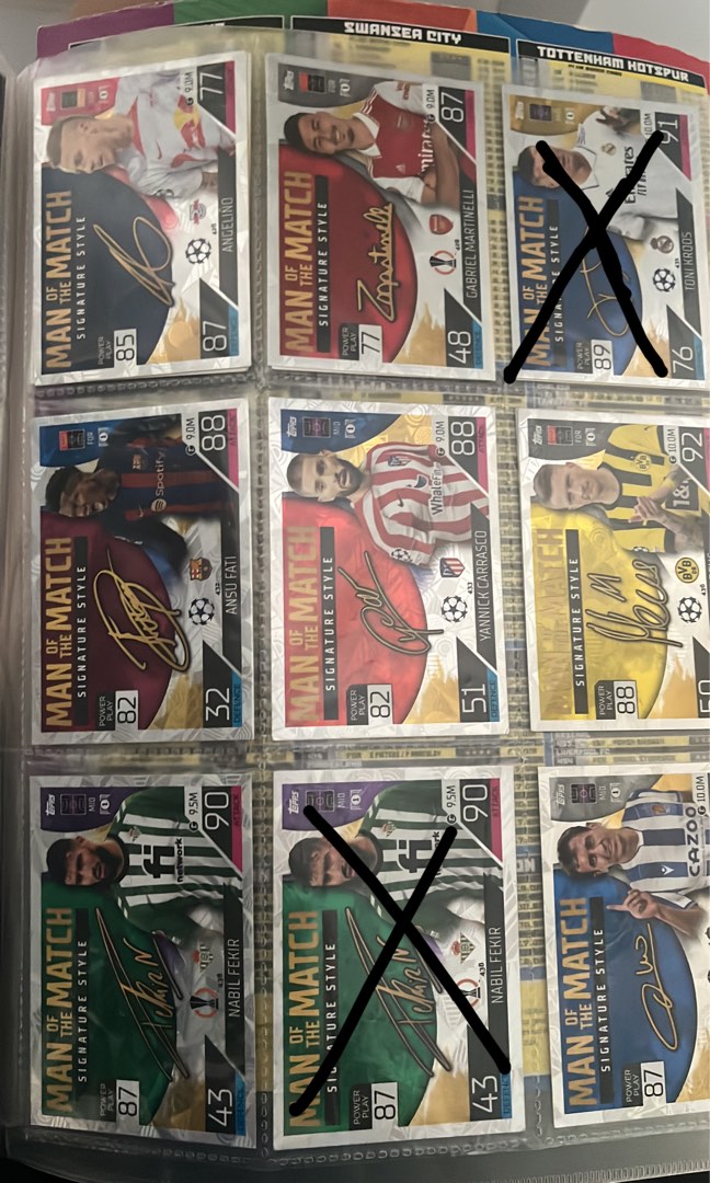 Match Attax Signature cards, Hobbies & Toys, Toys & Games on Carousell