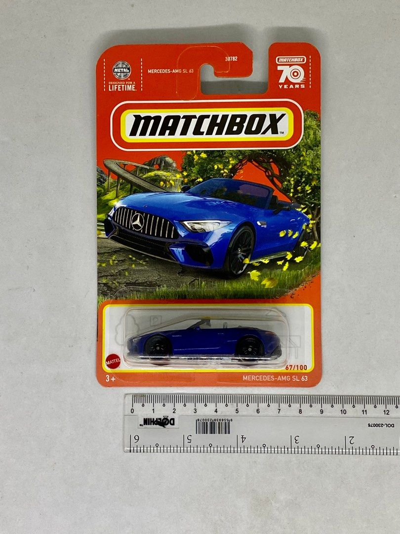 MBX Matchbox MERCEDES AMG SL 63 Blue Benz Racing Sports Luxury 70 th 64 ...