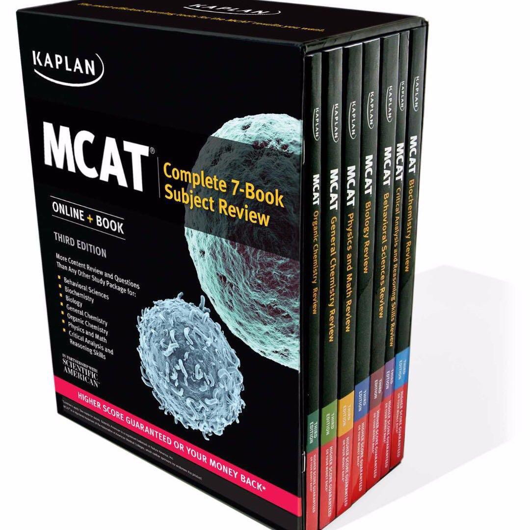 Kaplan MCAT Complete 7-Book Subject Review (Third edition) + FREE Flashcard Pack, Hobbies & Toys ...