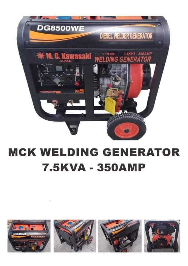 MCK Diesel Welding Generator 7.5KVA - 350AMP, Commercial & Industrial ...