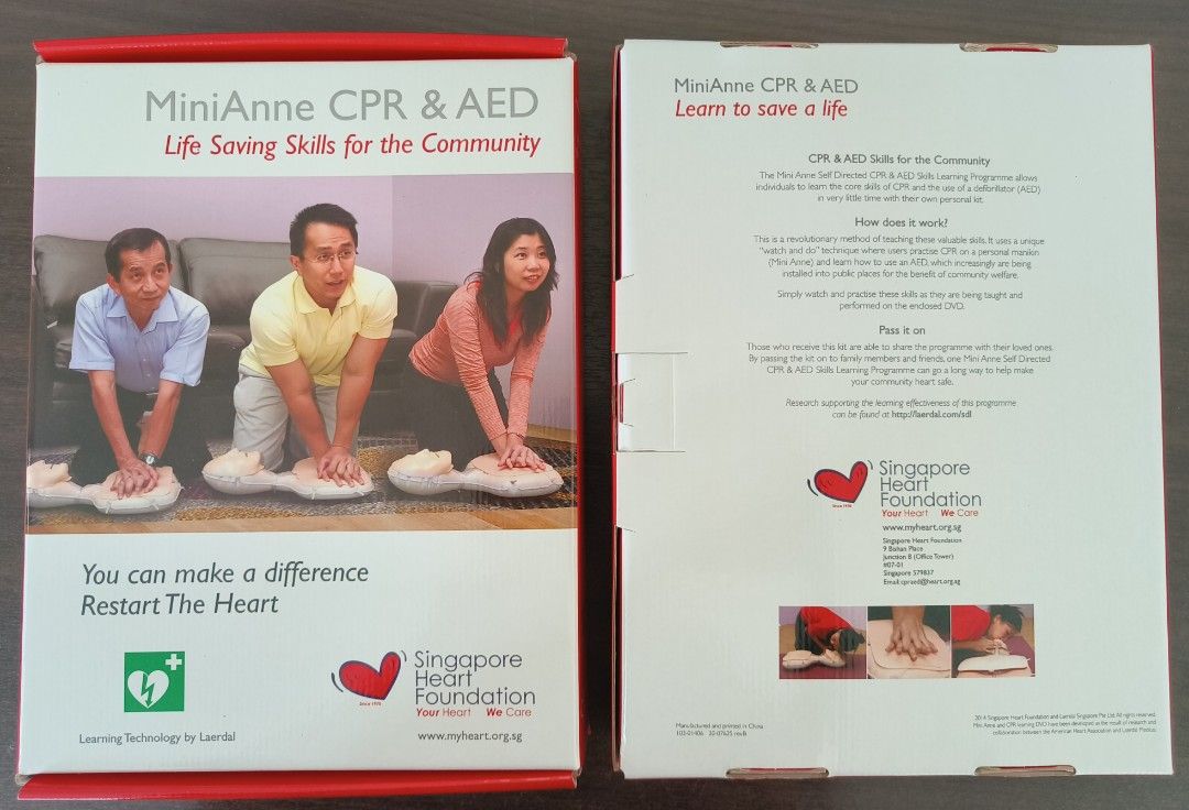 Mini Anne CPR and AED kit, Health & Nutrition, Medical Supplies & Tools ...