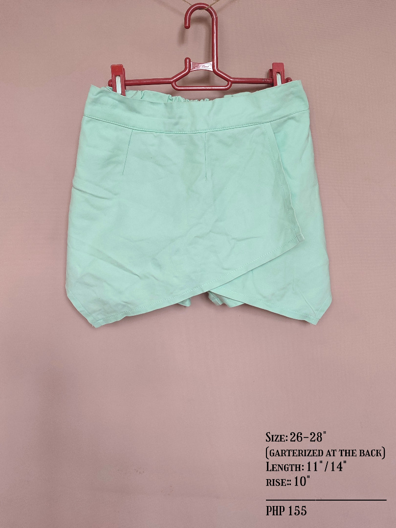 Mint Green Skort, Women's Fashion, Bottoms, Other Bottoms on Carousell