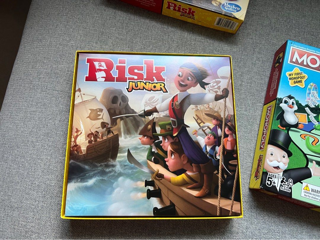 Monopoly Jr & Risk Jr, Hobbies & Toys, Toys & Games on Carousell