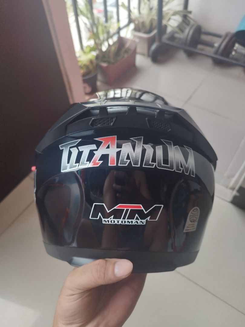 MTM Motoman Open Face Dual Visor Helmet, Motorbikes, Motorbike Parts ...