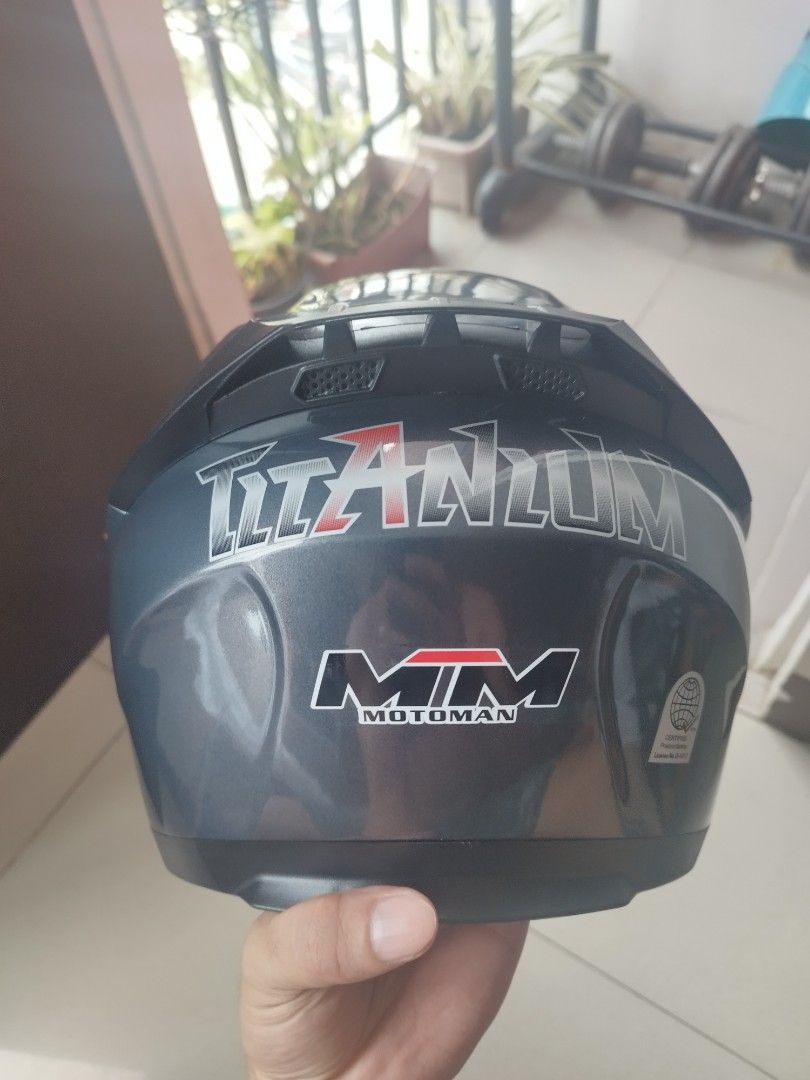 MTM Motoman Open Face Dual Visor Helmet, Motorbikes, Motorbike Parts ...