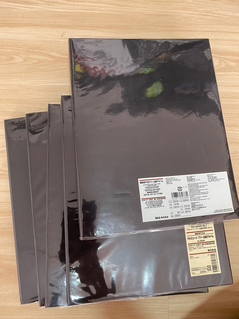 MUJI A4 Photo Album ($10 each), Furniture & Home Living, Home Decor ...