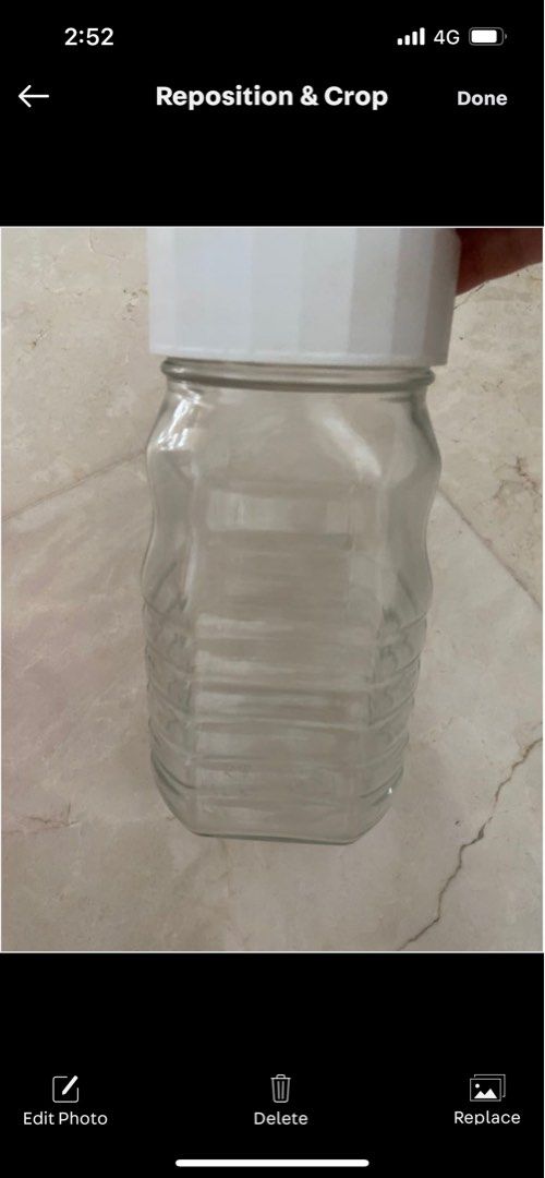 Muji glass jar with air tight lid, Furniture & Home Living, Kitchenware ...