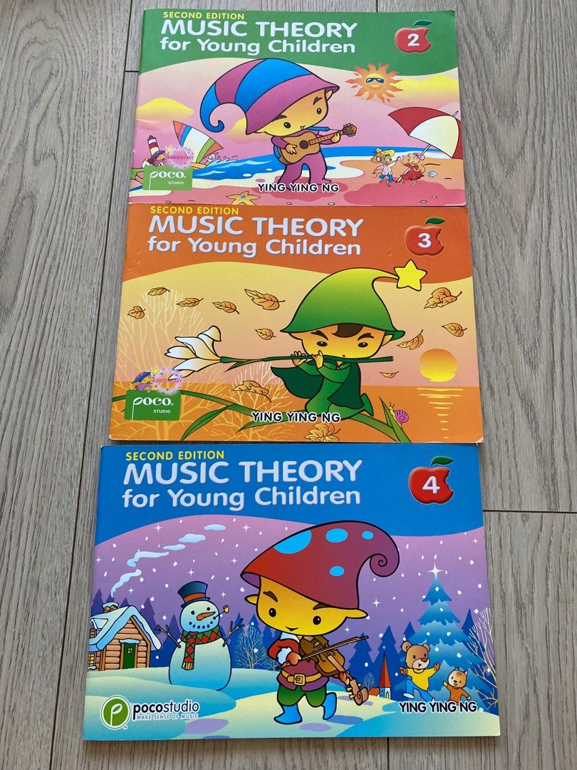 Music theory for young children 2,3,4, 興趣及遊戲, 書本 & 文具, 小朋友書 - Carousell