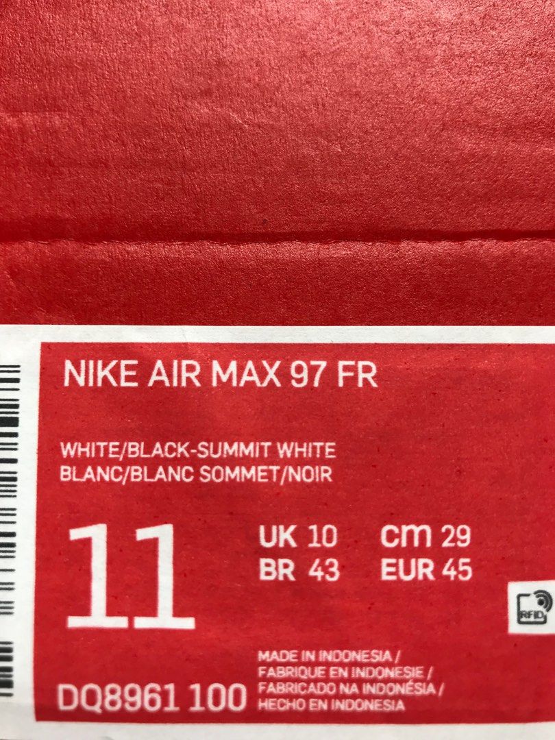 Nike Air Max 97 M. Frank Rudy, Men's Fashion, Footwear, Sneakers on Carousell