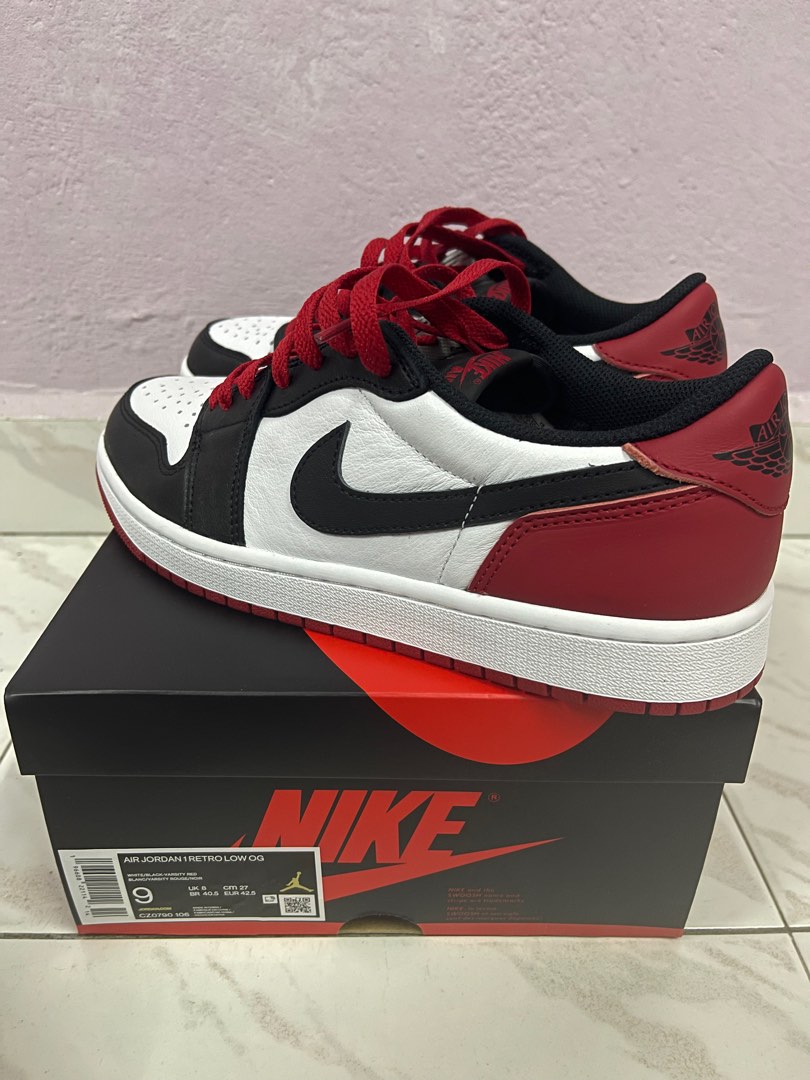 Nike Aj1 - Black Toes, Men's Fashion, Footwear, Sneakers on Carousell
