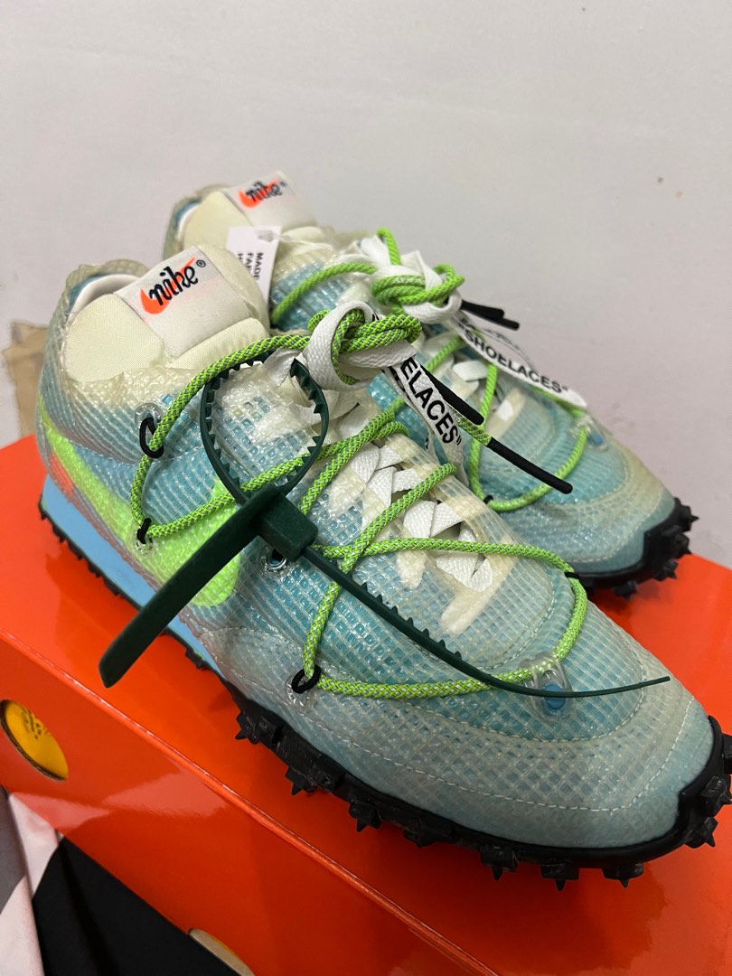 Nike Off White Waffle Racer, Men's Fashion, Footwear, Sneakers on Carousell