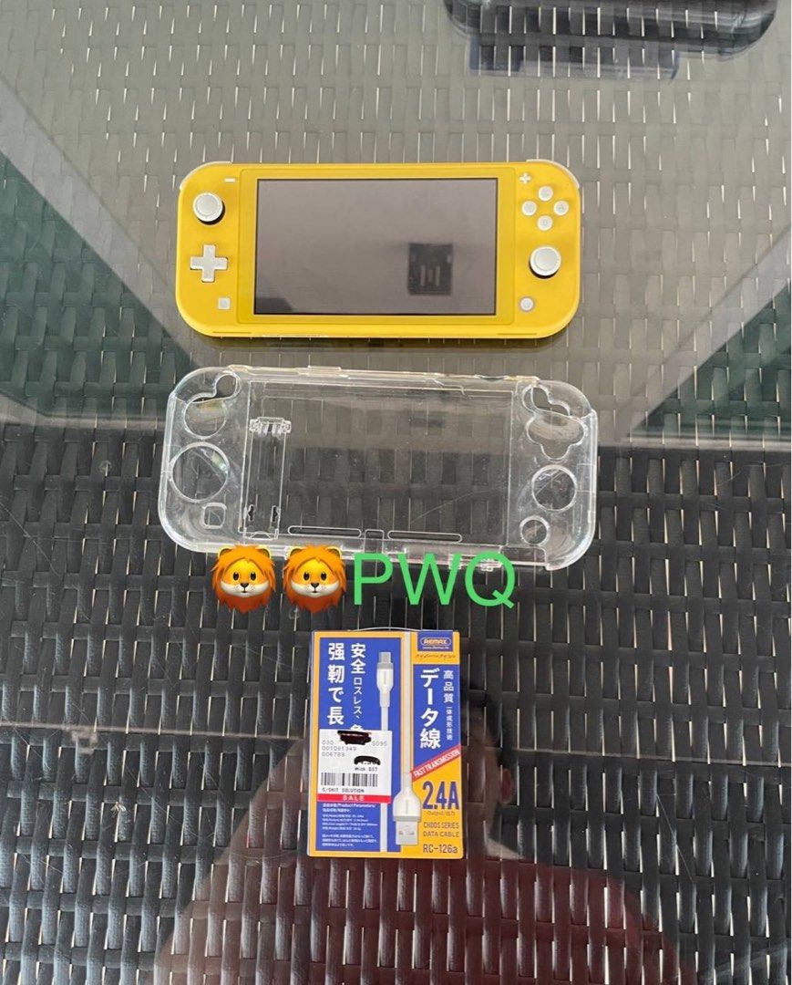 Nintendo Switch Lite Yellow, Video Gaming, Video Game Consoles ...