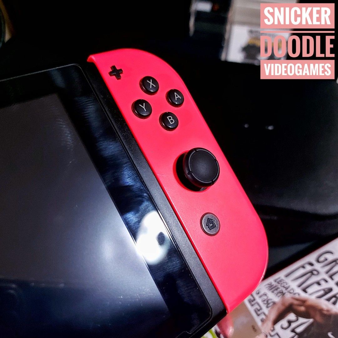 Nintendo Switch V1 Neon Blue and Neon Red Joy-Con Bundle, Video Gaming ...