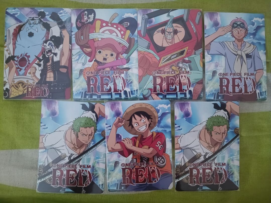 One Piece Film Red Movie Screening Character Cards, Hobbies & Toys ...