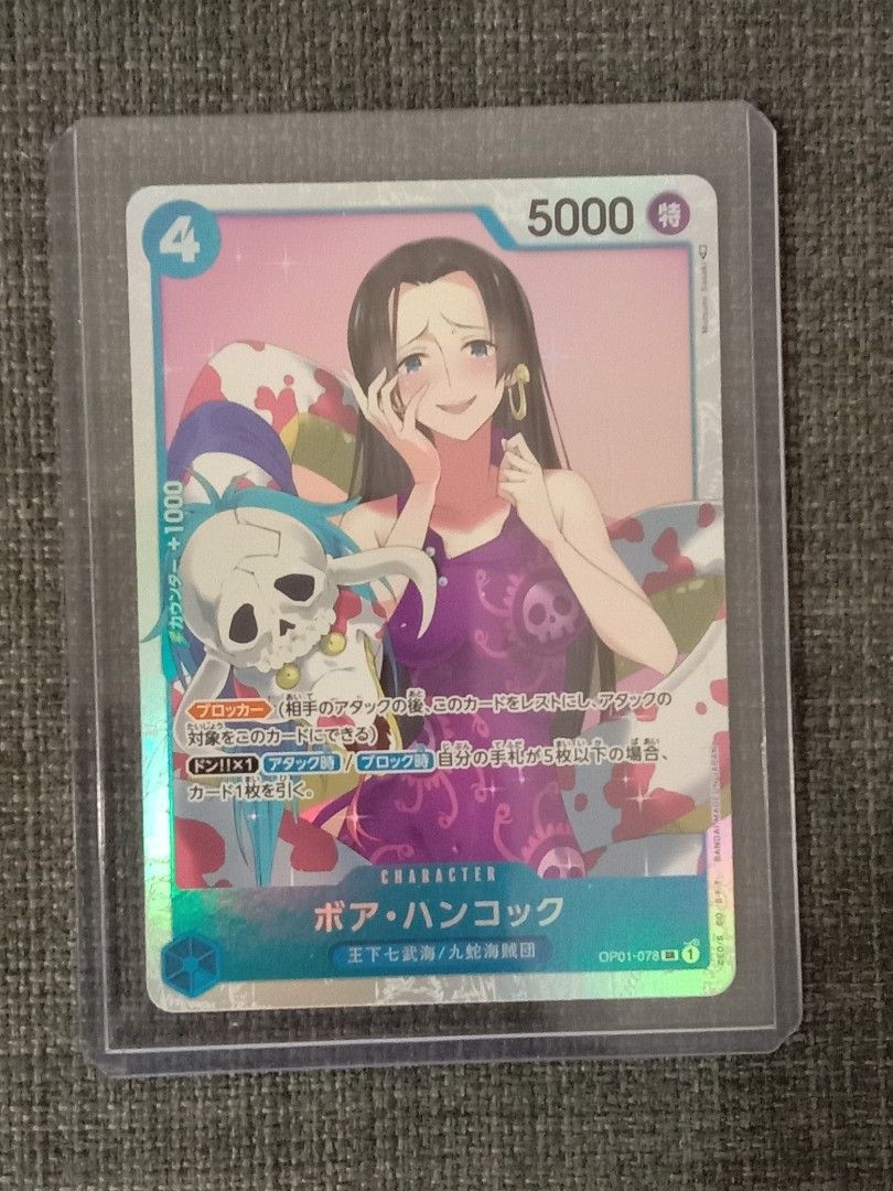 One Piece Game Card: Boa Hancock (OP01-078) SR, Hobbies & Toys, Toys ...