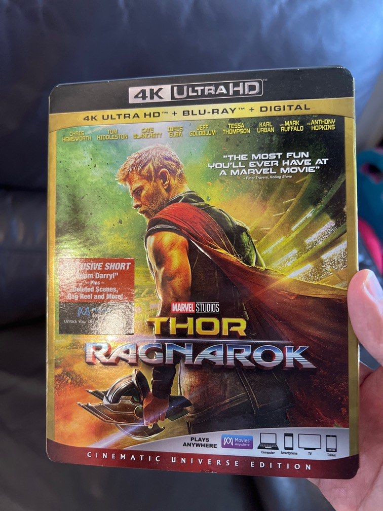 (OOP)(4K) Thor Ragnarok - 4K UHD Ultra HD Blu-ray bluray, Hobbies ...