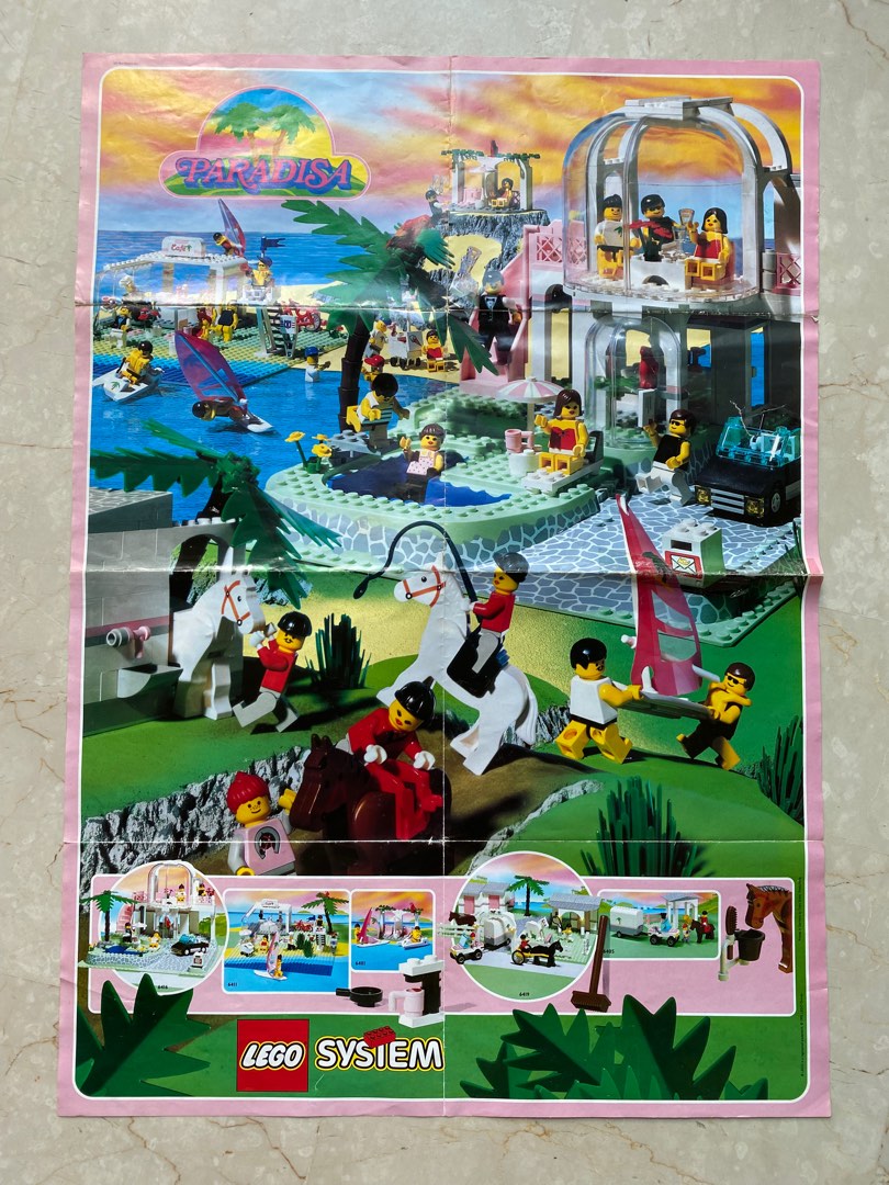 Original vintage Lego Paradisa Poster, Hobbies & Toys, Memorabilia ...