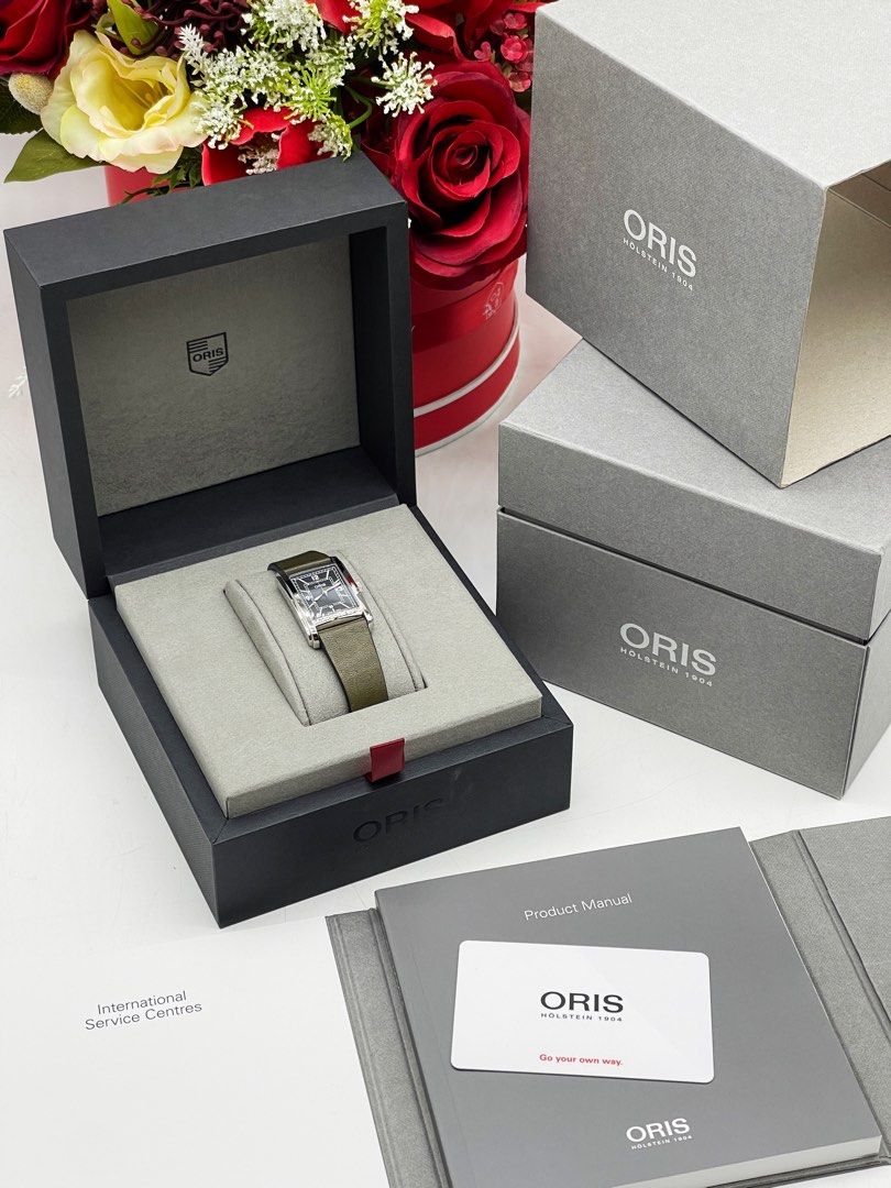 ORIS LADY RECTANGULAR REF 01 561 7783 4063 25.5MM x 38MM AUTOMATIC YEAR ...