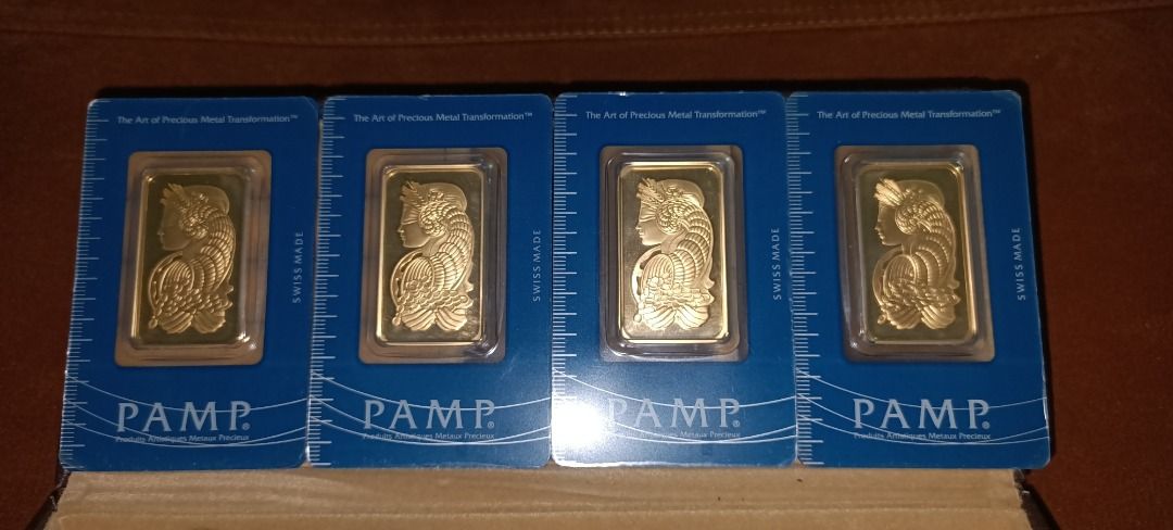 PAMP SUISSE - 1 Ounce Fine Gold Bar (31.1g / Purity 999.9), Women's ...
