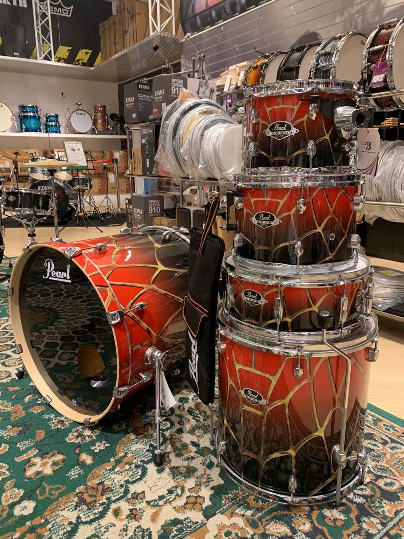 Pearl Export EXA Drum set with hardware, Hobbies & Toys, Music & Media ...