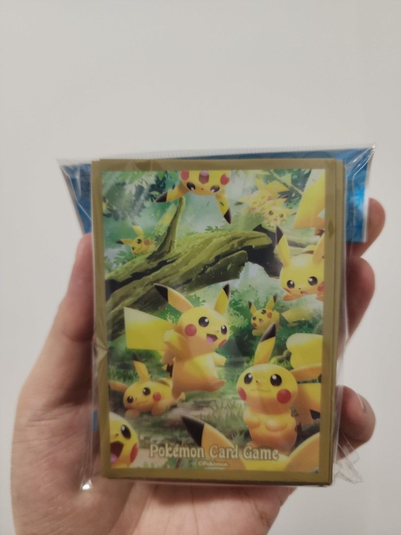 Pikachu Card Sleeves, Hobbies & Toys, Toys & Games on Carousell