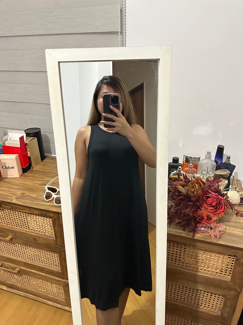 PLUS SIZE Black Dress Like new! XL on tag Same to nung Violet kanina Php200, Women's Fashion ...