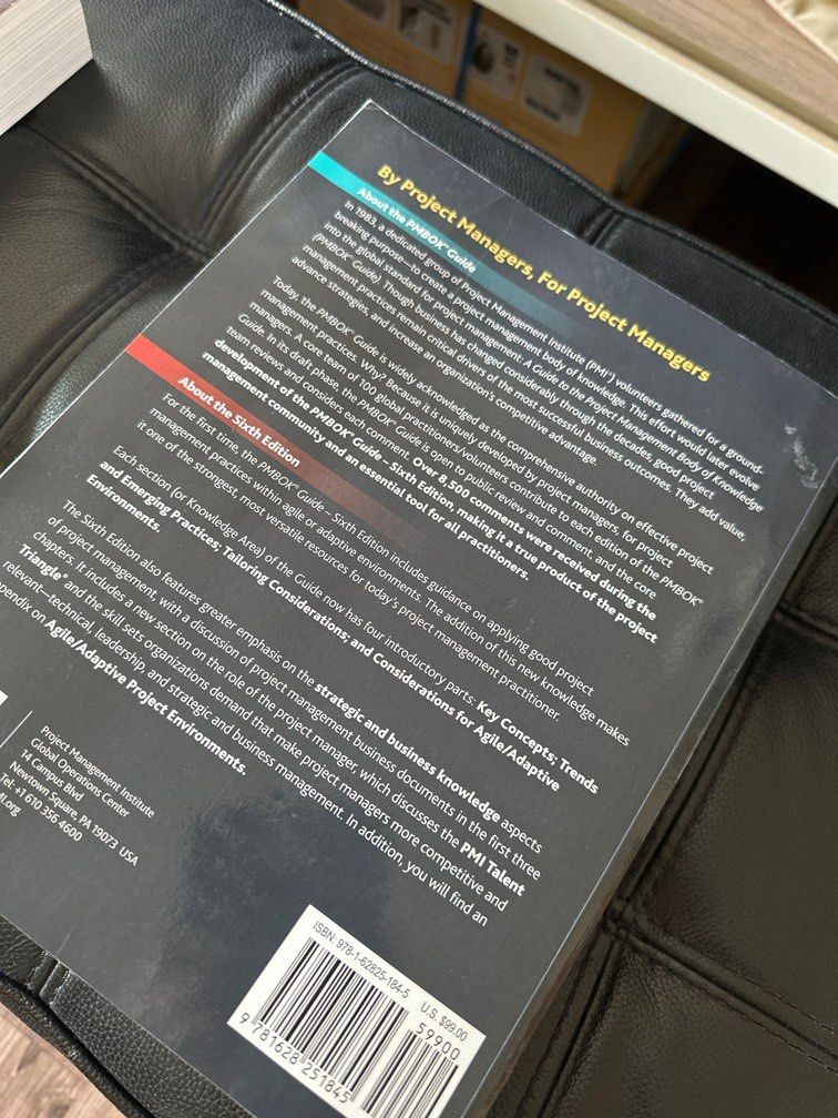 PMBOK Guide - PMI Sixth Edition, Hobbies & Toys, Books & Magazines, Textbooks on Carousell