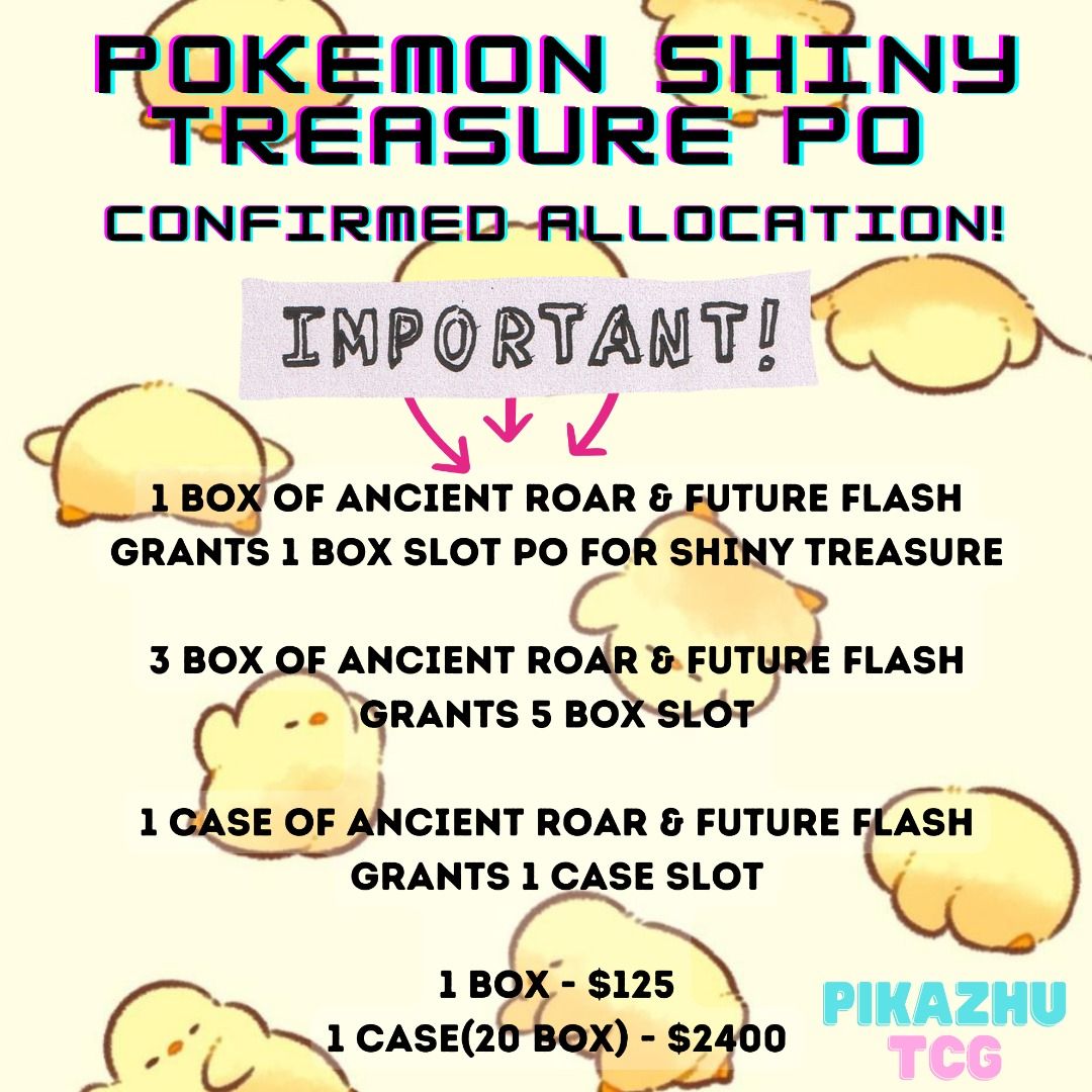 Pokemon Ancient Roar & Future Flash & Shiny Treasure PO CONFIRMED ... Pokemon Ancient Roar & Future Flash & Shiny Treasure PO CONFIRMED ...