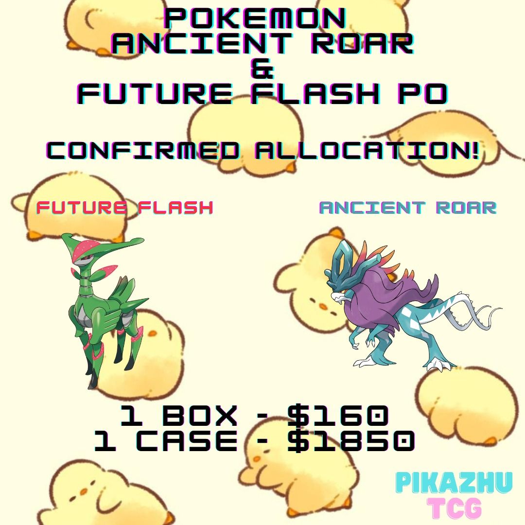Pokemon Ancient Roar & Future Flash & Shiny Treasure PO CONFIRMED ... Pokemon Ancient Roar & Future Flash & Shiny Treasure PO CONFIRMED ...