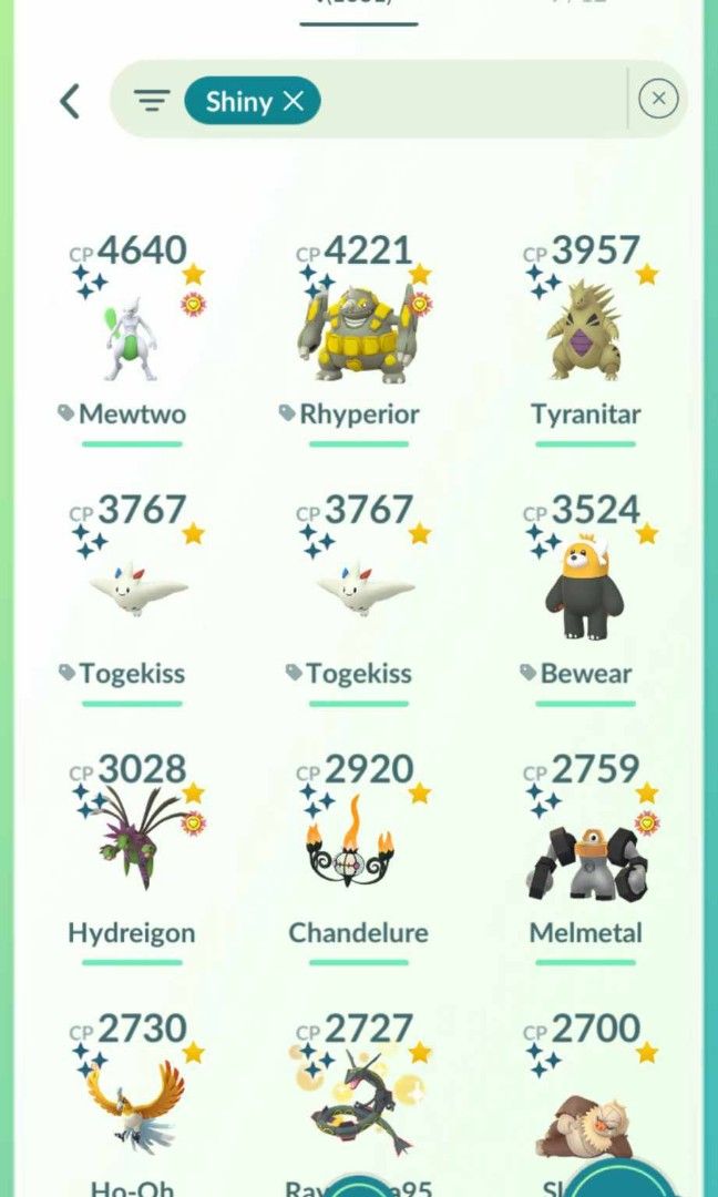 Pokemon Go Account Level 50 MAX SHINY HUNDO MEWTWO, Video Gaming ...