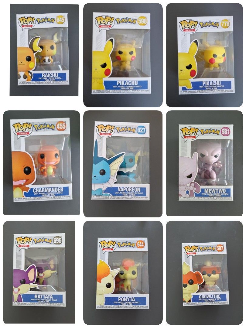 POP Pokemon Mime Pikachu Bulbasaur Vulpix Street Fighter Sora George ...