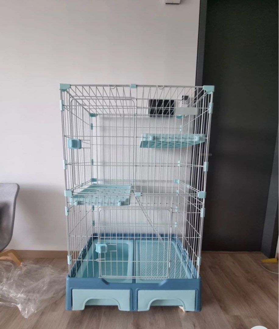 Premium Cat Cage/ 2 Level Cat cage/Sangkar Kucing Besar/sangkar kucing ...