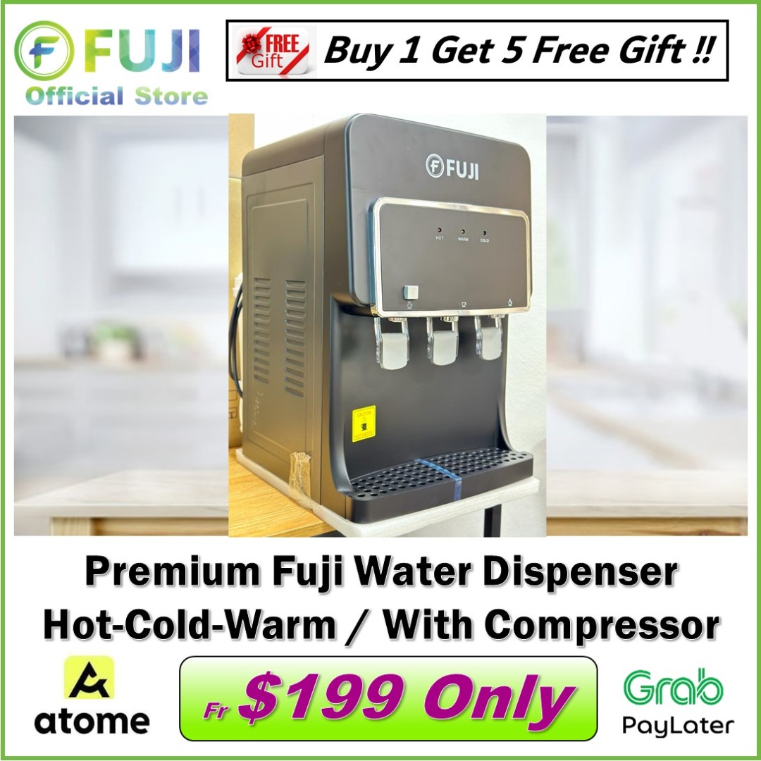 Premium Fuji Water Dispenser With Compressor Cooler & Direct Piping To ...