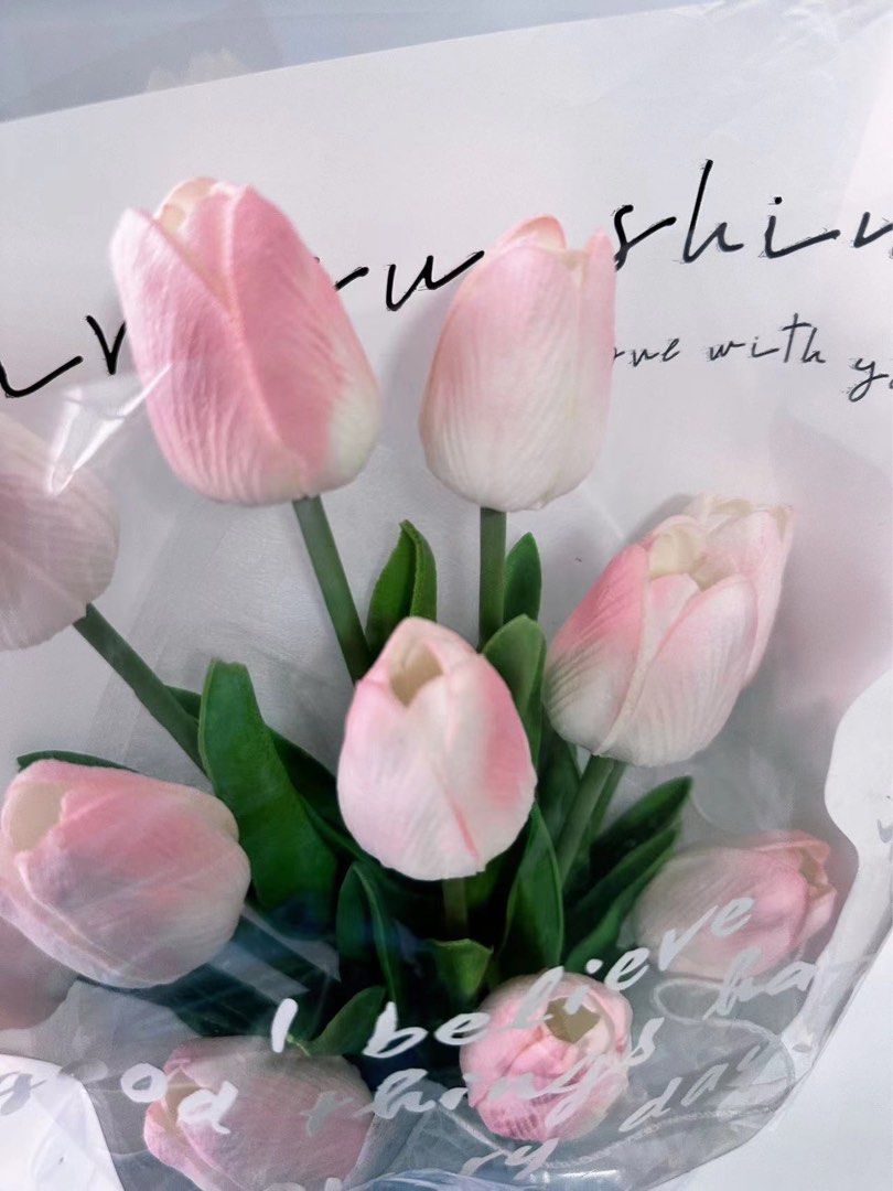 Preserved Tulip Flower Bouquet, Hobbies & Toys, Stationery & Craft ...
