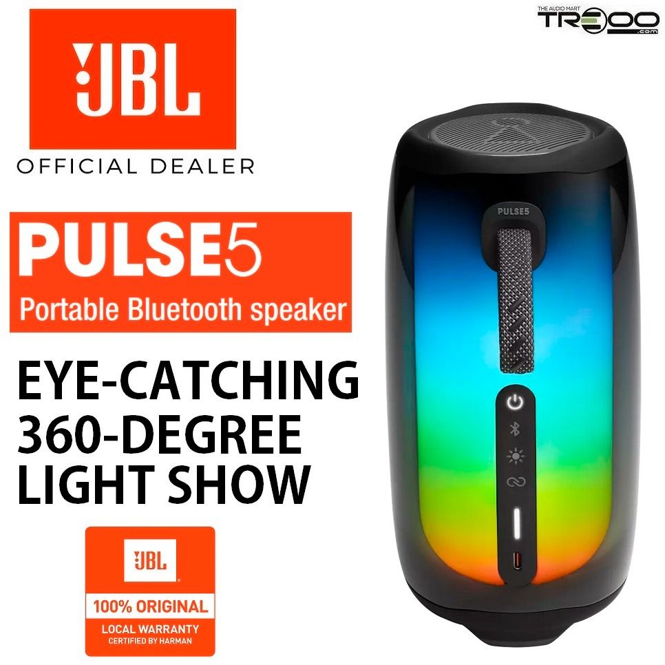[Official] JBL Pulse 5 Wireless v5.3 Bluetooth Portable Speaker, Audio, Soundbars, Speakers ...