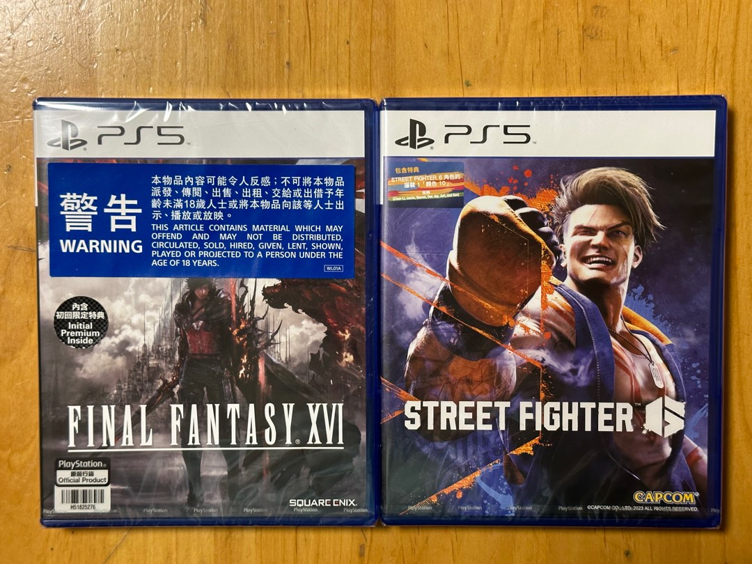 PS5 Games FF16 Final Fantasy XVI最終幻想16 Street Fighter 6 街霸6, 電子遊戲, 電子遊戲, PlayStation - Carousell