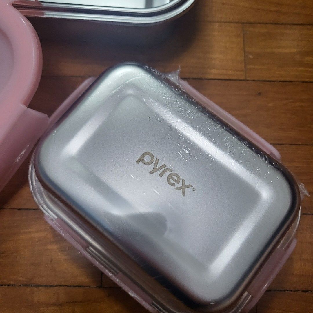 Pyrex Stainless Steel Lunch Box/Containers, Furniture & Home Living ...