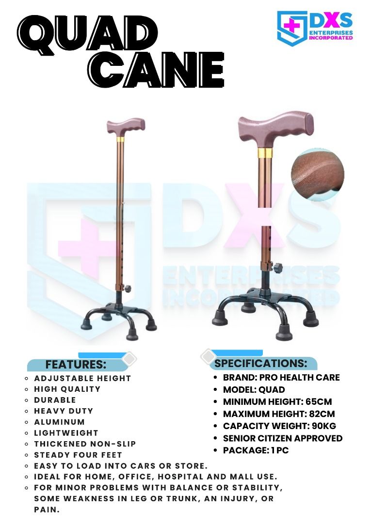 QUAD CANE, Health & Nutrition, Assistive & Rehabilatory Aids ...