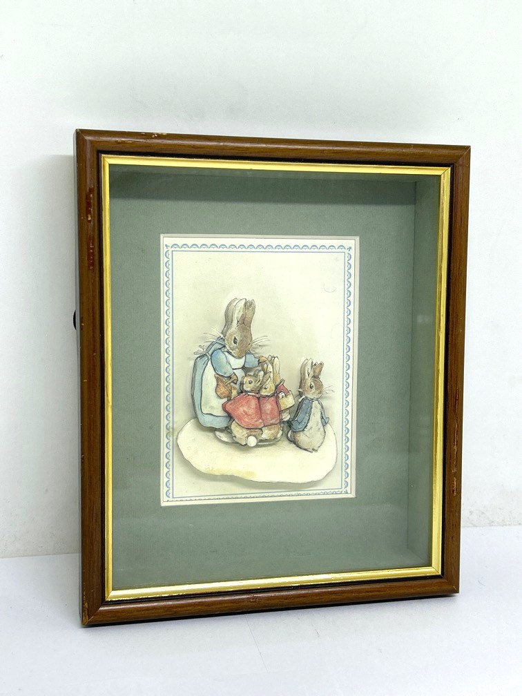 Rabbit Family Artbox Frame ( 6.4 x 7.5 in), Furniture & Home Living ...