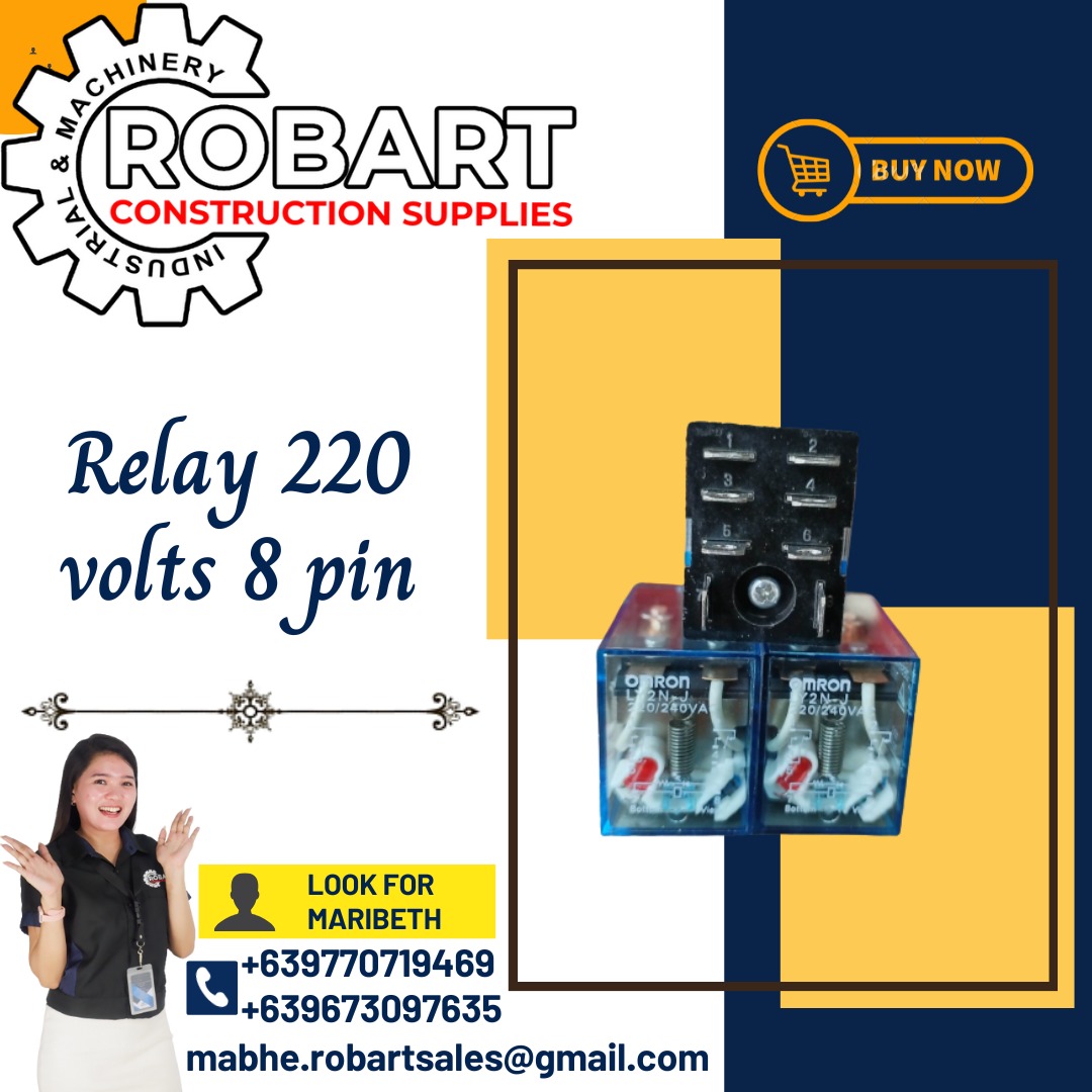 Relay 220 volts 8 pin, Commercial & Industrial, Construction Tools ...