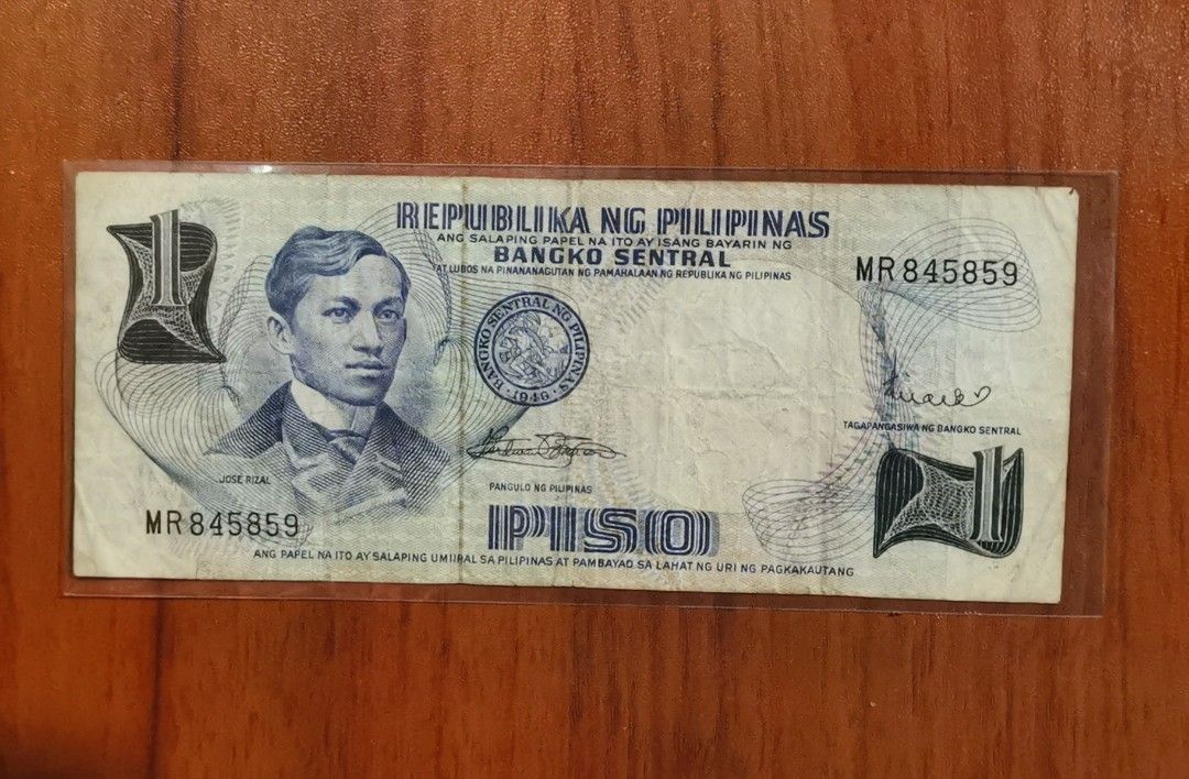 Rizal 1 Peso Bill on Carousell