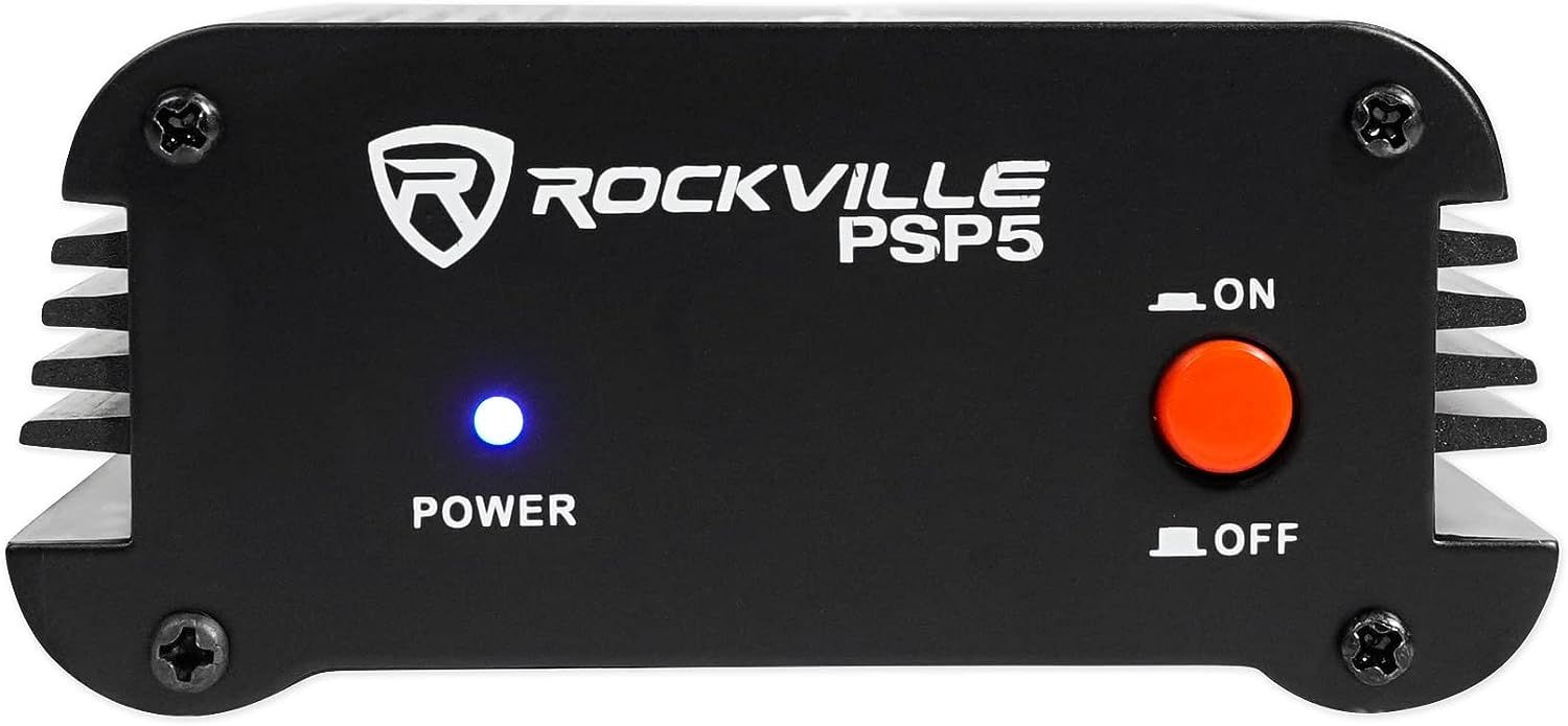 Rockville PSP5 Universal 48V Phantom Power Supply Box For Condenser ...