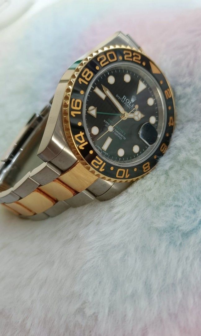Rolex GMT Master 2 (half gold), Luxury, Watches on Carousell