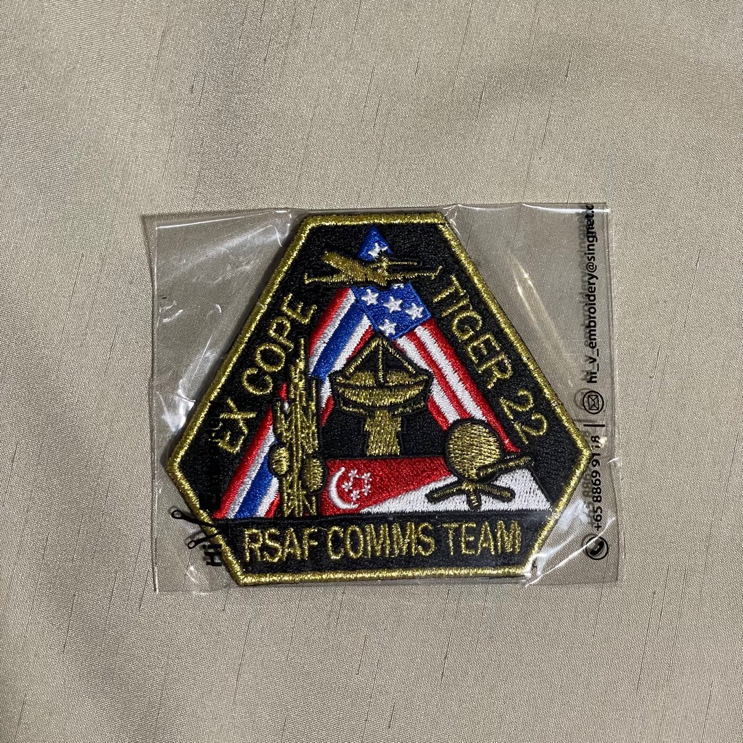 RSAF Cope Tiger 2022 Comms Team Patch, Hobbies & Toys, Memorabilia ...