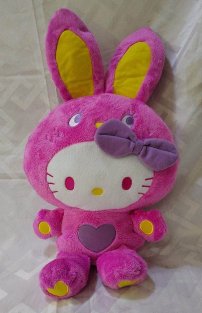 Sanrio HK Hello Kitty Bunny Pink Big Plush Toy 23", Hobbies & Toys ...