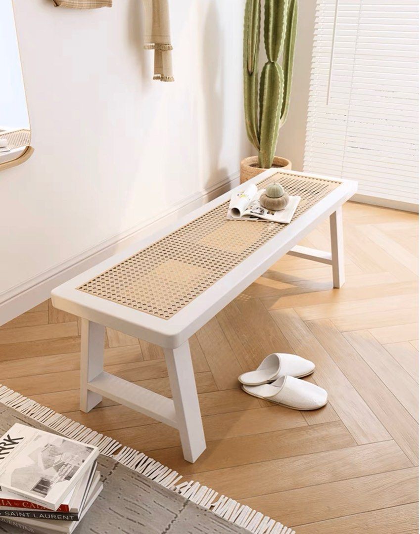 SANTAL Wood Bench, Furniture & Home Living, Furniture, Shelves ...