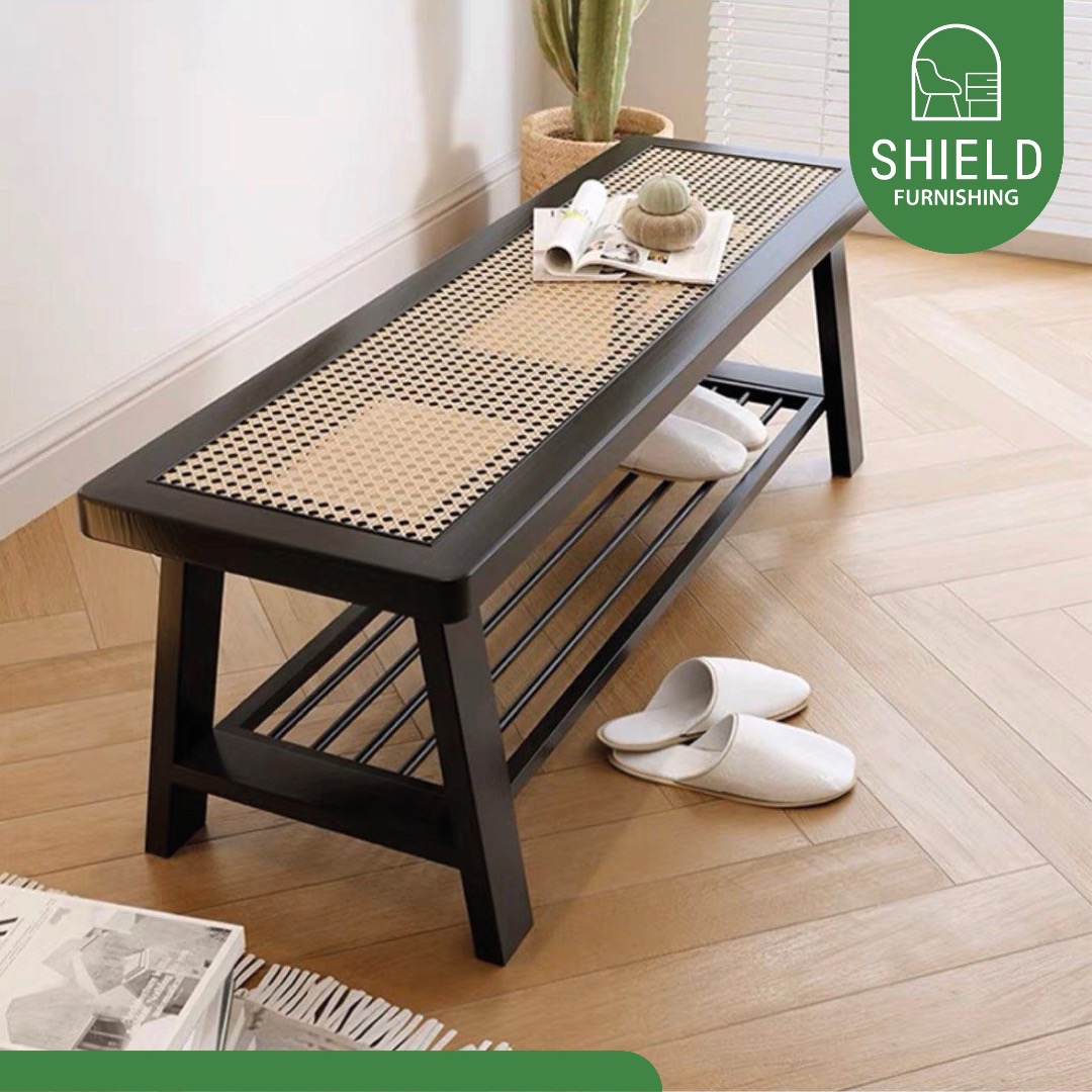SANTAL Wood Bench, Furniture & Home Living, Furniture, Shelves ...