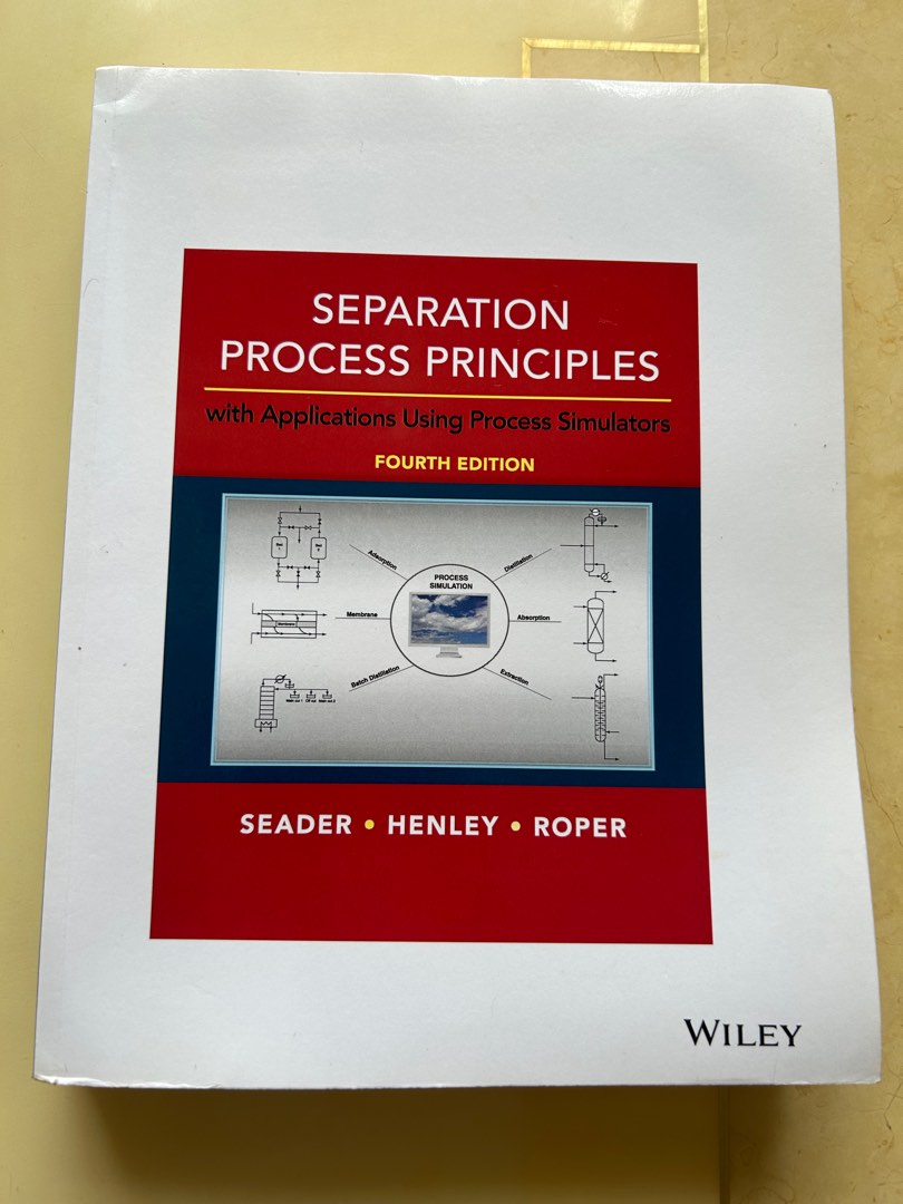 Separation Process Principles textbook, Hobbies & Toys, Books ...